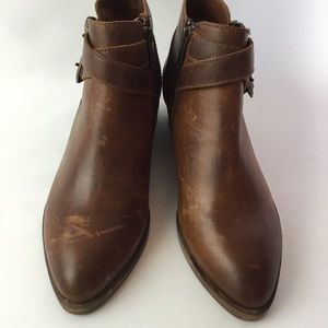 Frye | Shoes | Frye Ray Western Shootie Distressed Booties | Poshmark